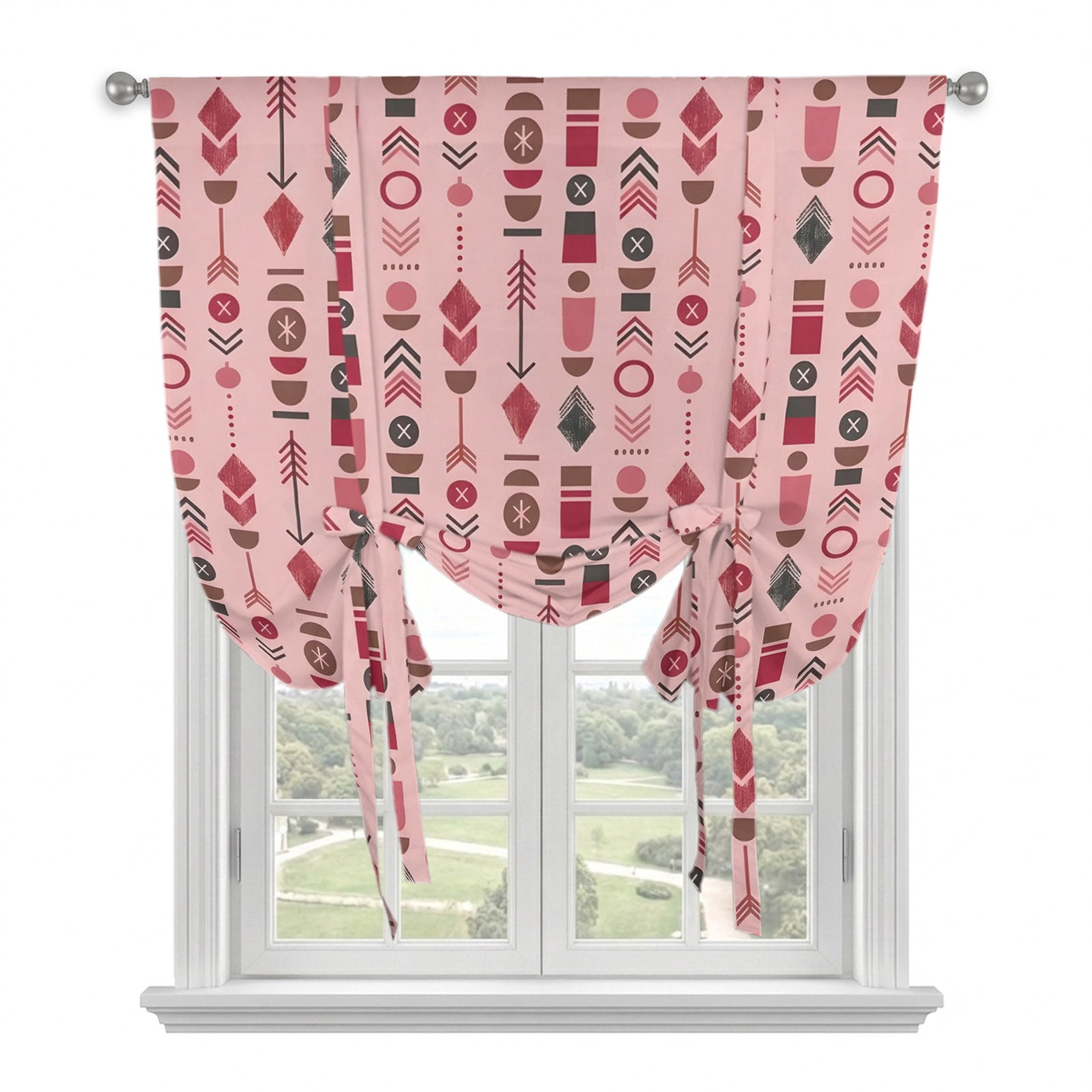Abstract Tribal Arrows Tie Up Curtains for Window, Insulated Balloon ...