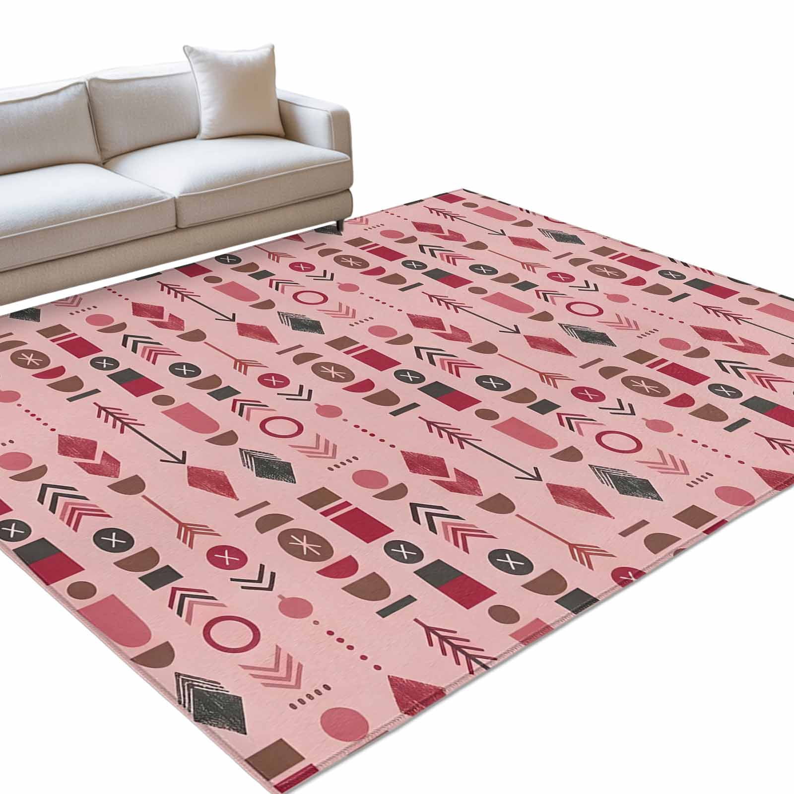 Abstract Tribal Arrows Washable Rug 3x5 Area Rug for Living Room ...