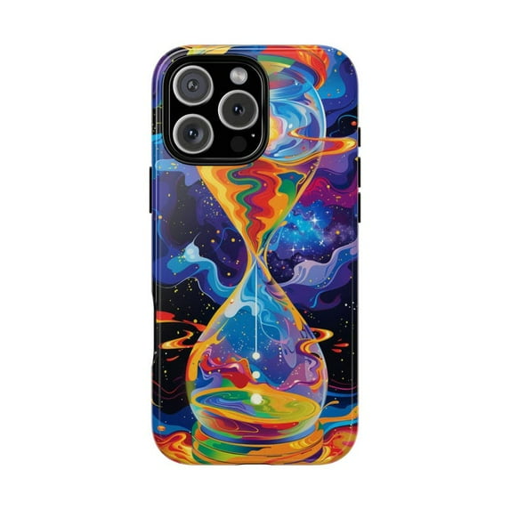 Abstract Trippy Colorful Hourglass Time Clock Artwork Case for iPhone ...