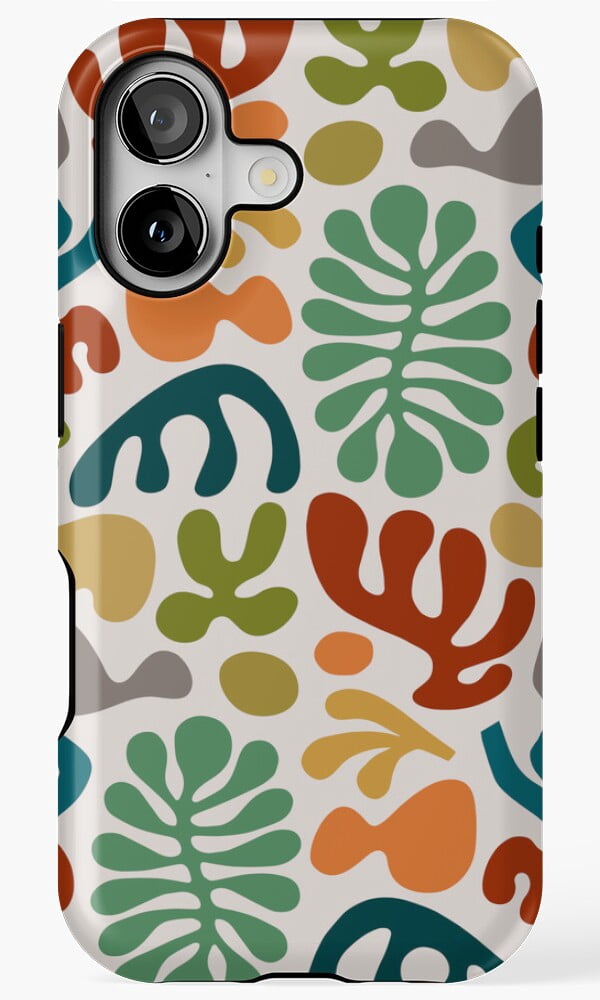 Abstract Tropical Garden Composition Phone Case for iPhone 11 12 13 14 ...