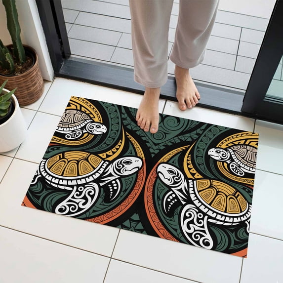 Abstract Turtles Indoor Door Mat 18x30 Inch Hawaii Turtles Animals ...