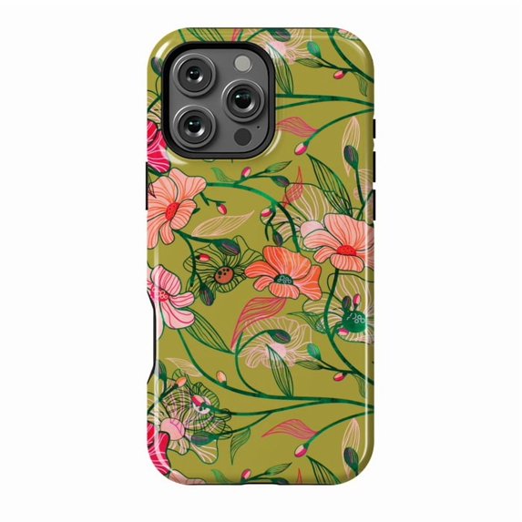 Abstract Twinning Modern Art Illustration iPhone Case 17 16 15 14 13 12 ...