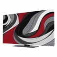 Abstract Twist Art TV Dust Cover 43 Inch, Black and Red Classic Match ...