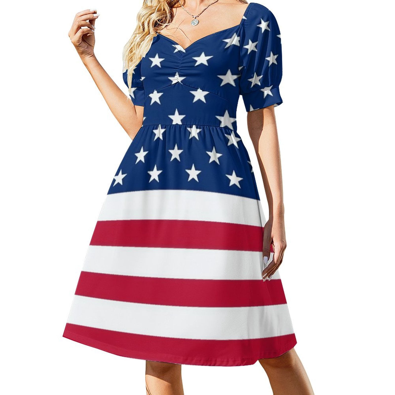 Abstract USA Flag Summer Women's Dress 2025 Elegant Dresses Plus Sizes ...