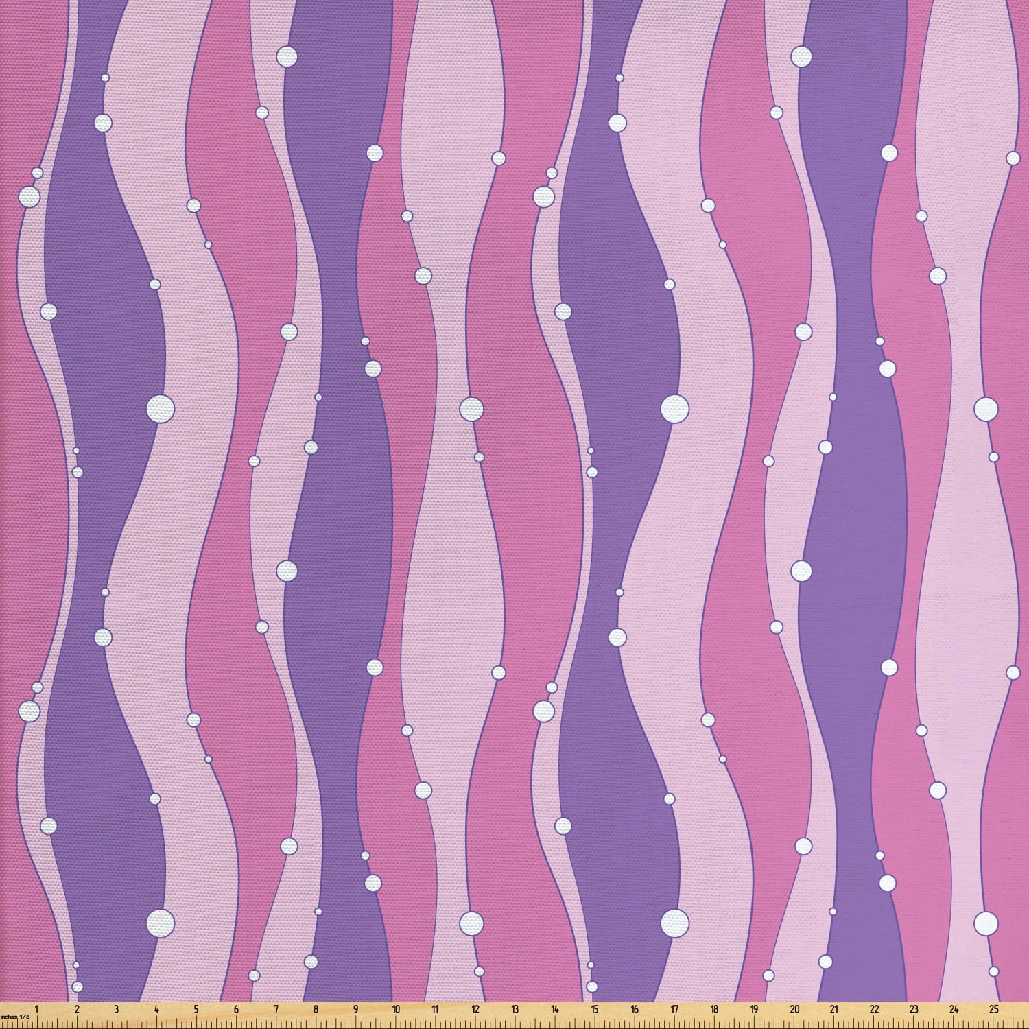Ambesonne Abstract Fabric by the Yard Upholstery, Vertical Wavy Lines ...