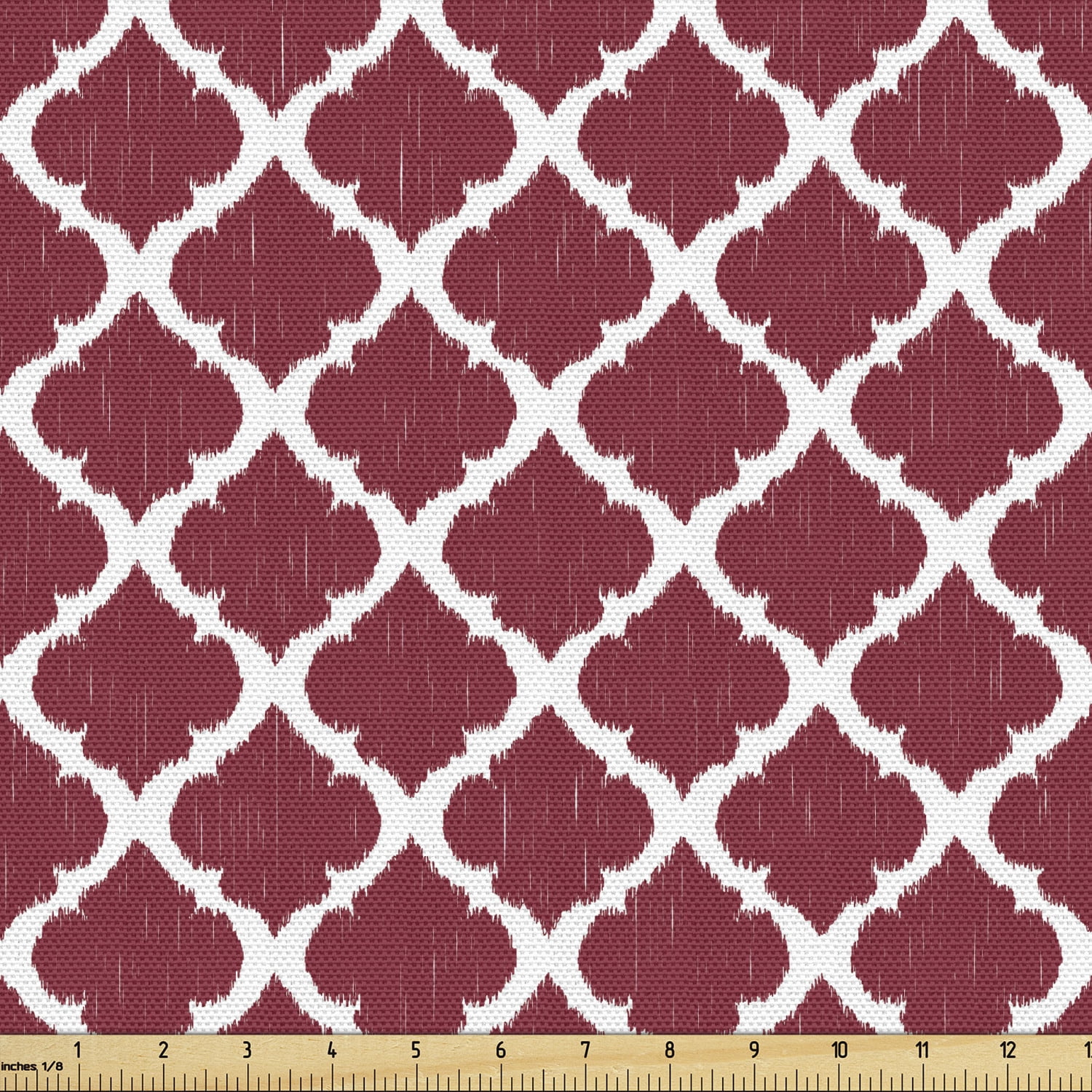 Ambesonne Abstract Fabric by the Yard Upholstery, Ikat Inspired ...