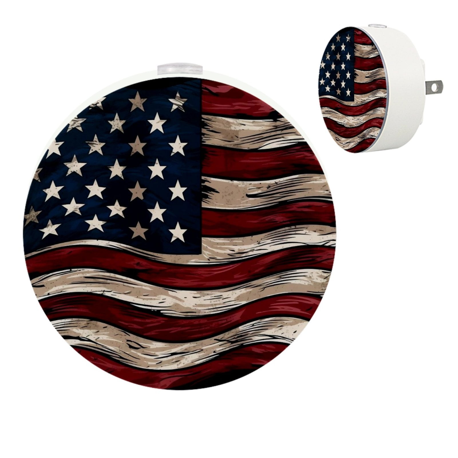 Abstract Usa Flag Automatic night lights plug into wall Dusk to Dawn ...