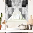 Abstract Valance Curtain Rod Pocket for Kitchen for Bedroom Home Decor ...