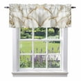 Abstract Valances for Windows, White Marble Pattern Gold Crack Texture ...
