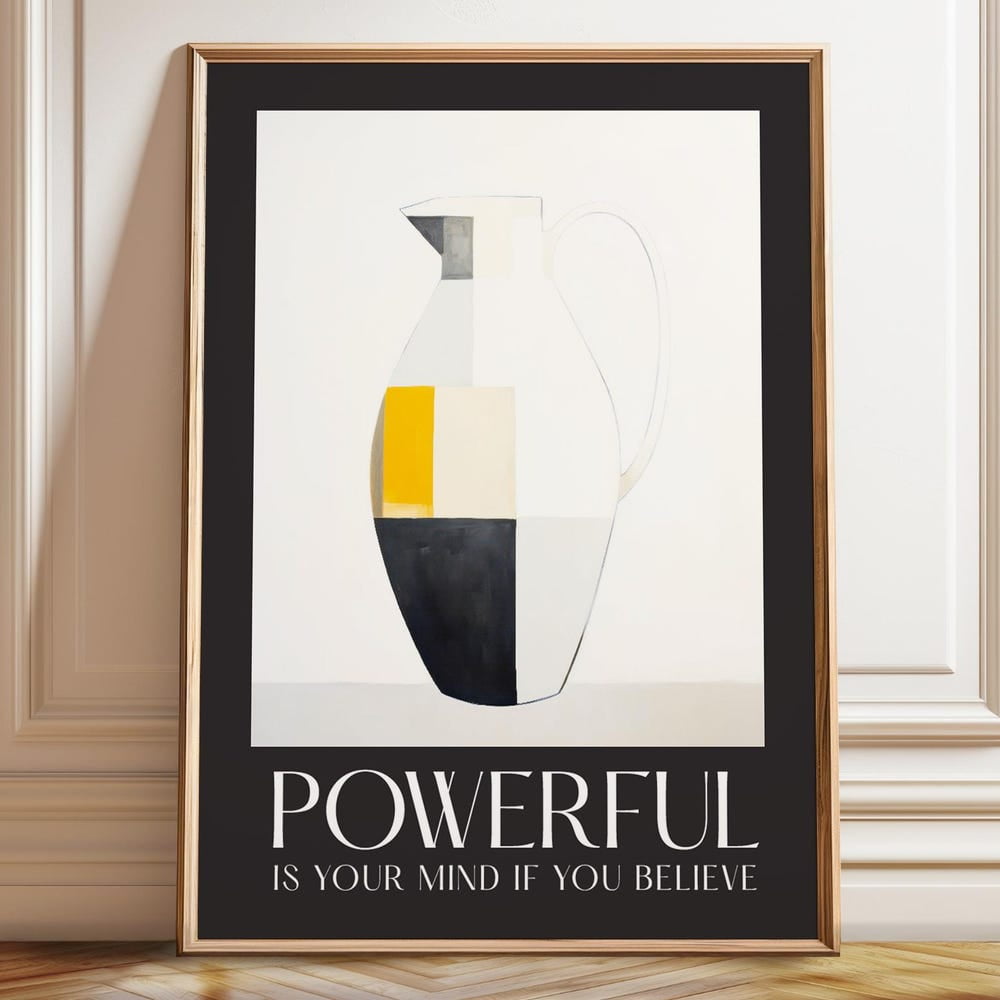 Abstract Vase Art Print: Modern Geometric Still Life, Inspirational ...