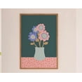 Abstract Vase Poster Teal Bathroom Art Colourful Retro Wall Art Kitchen ...