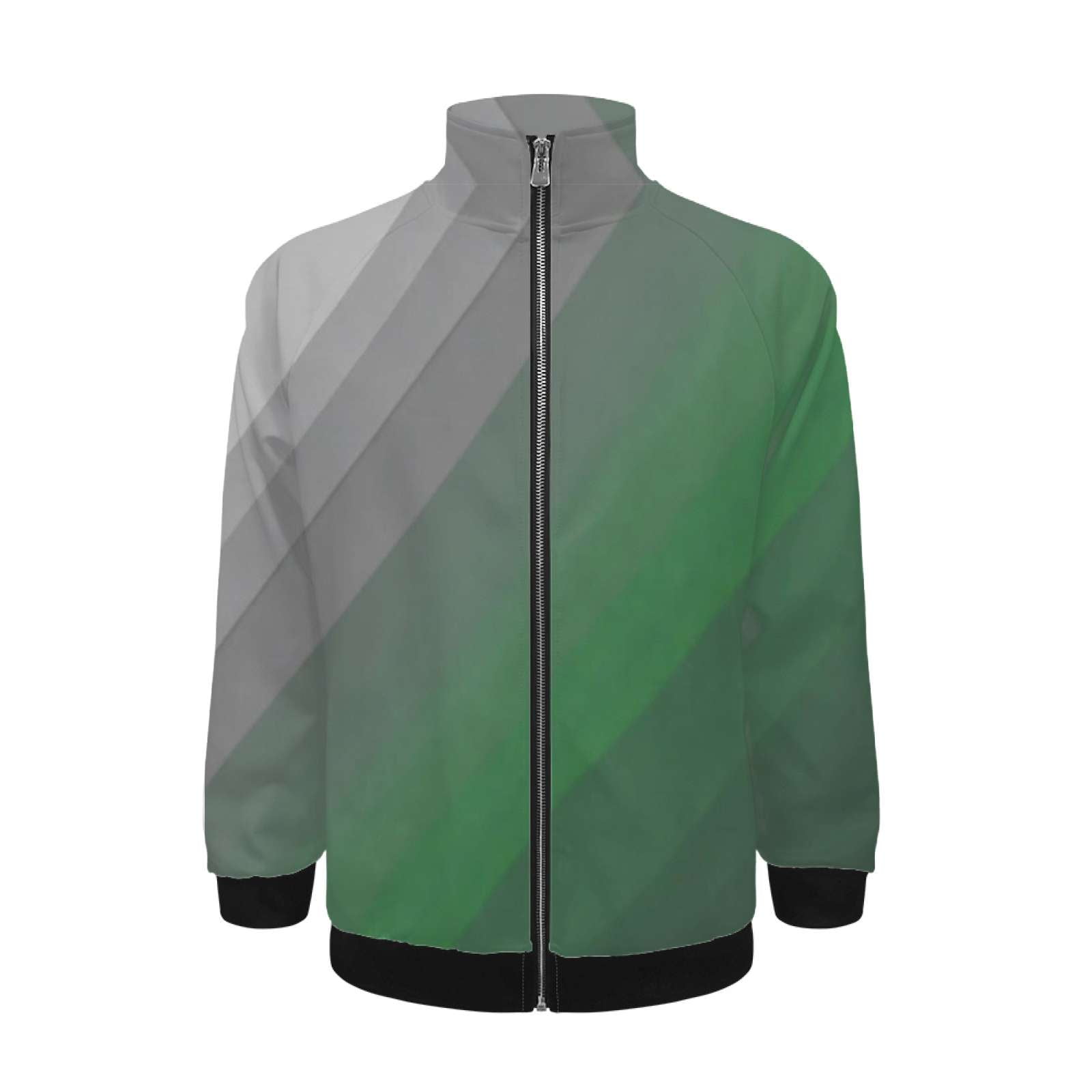 Abstract Vector Green Grey Vertical Stripes Jacket Men's Street Cool ...