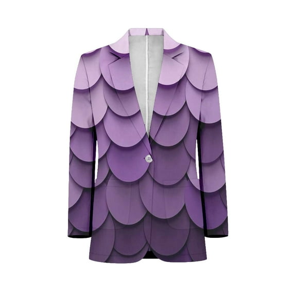 Abstract Vector Purple Disc Customized Men's Suits full man Shawl ...