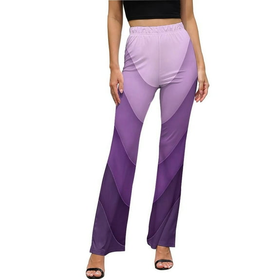 Abstract Vector Purple Water Wave Background High Waisted Casual Flared ...