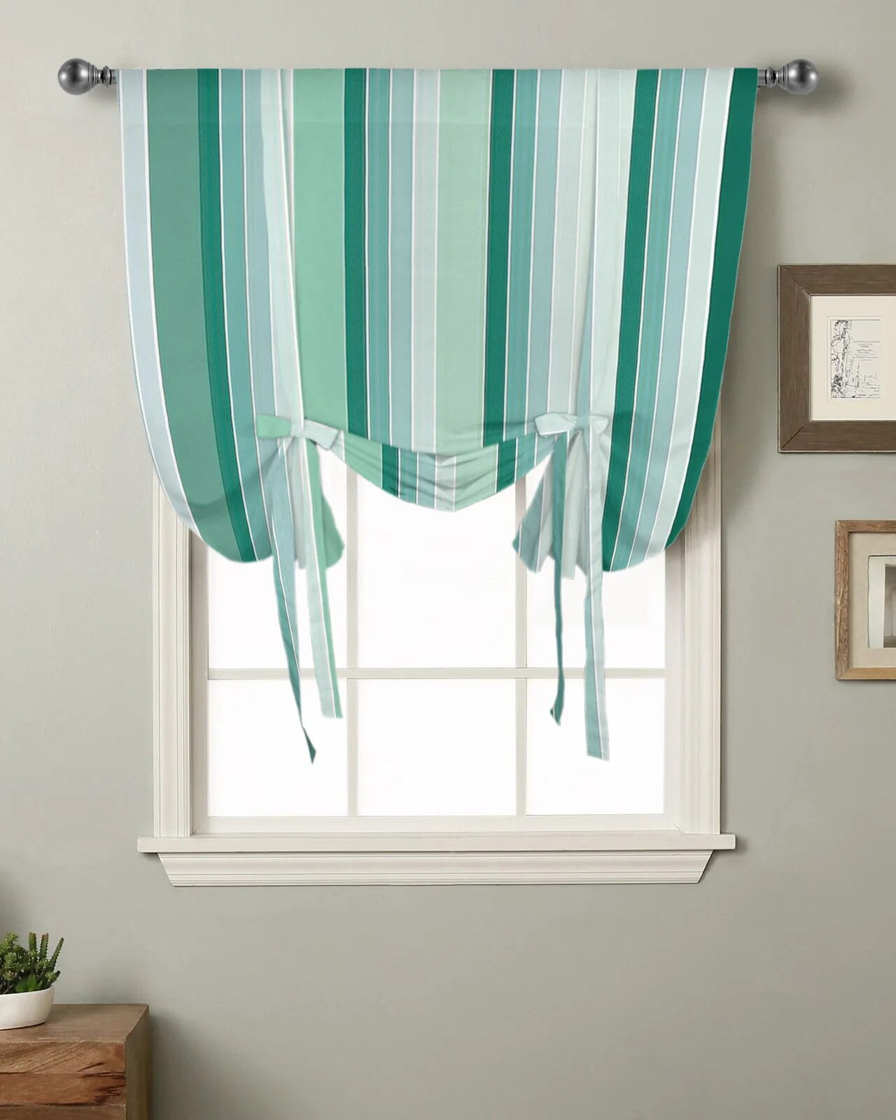 Abstract Vertical Seamless Pattern Kitchen Short Window Curtain Modern ...