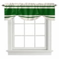 Abstract Vintage Lines Tie Up Valance Curtains Green Beige Linen ...