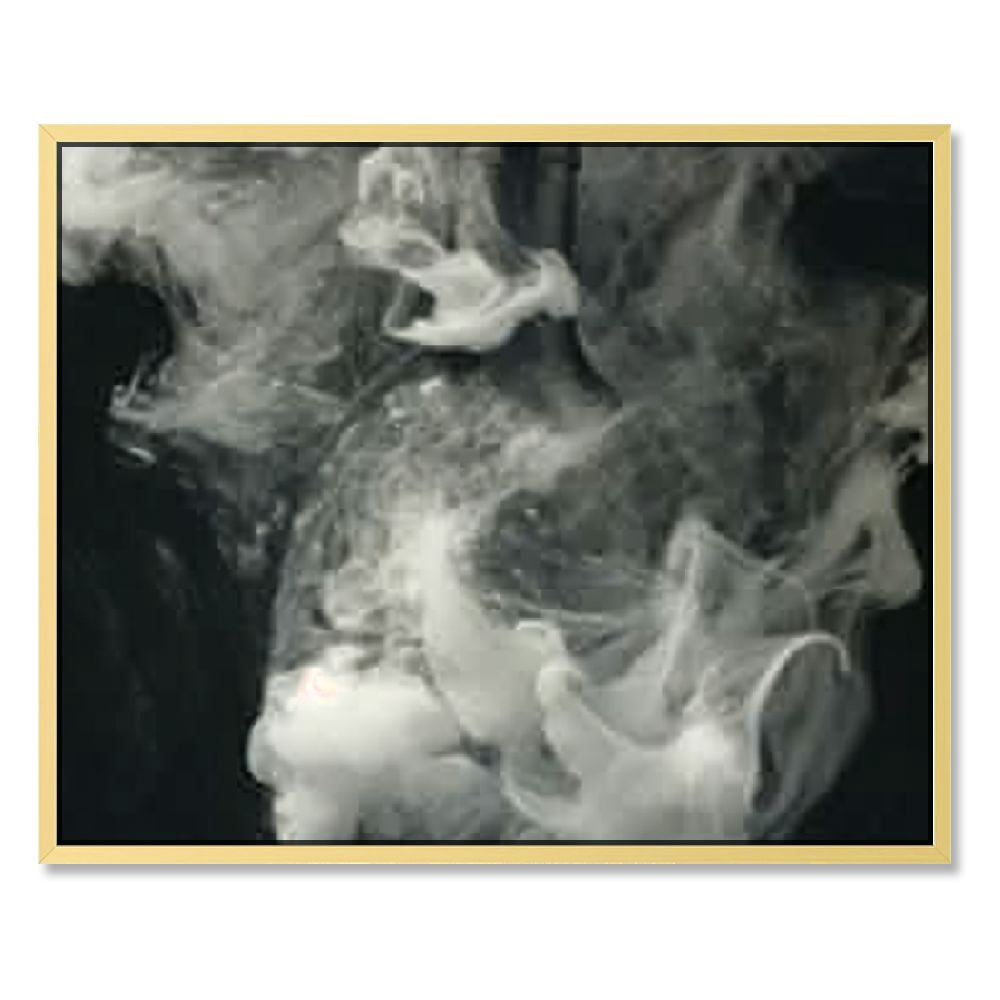 Abstract Wall Art Black and White Smoke Canvas Painting Wall Art Poster ...