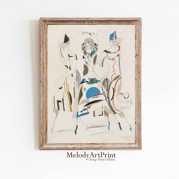 Abstract Wall Art Design For Esque Vintage Painting Abstract Wall ...