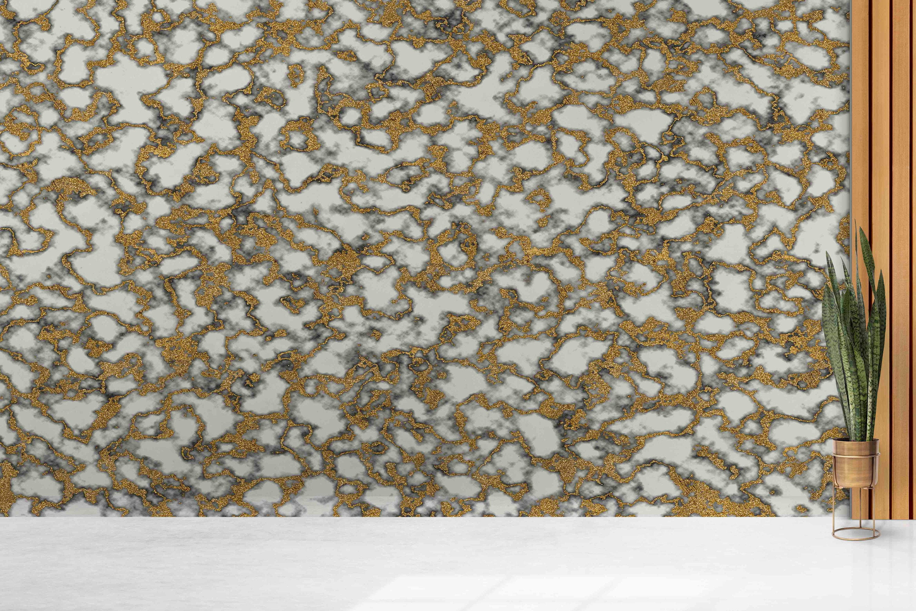 Abstract Wall Art, Marble Wall Mural, Bright Wallpaper, Custom ...