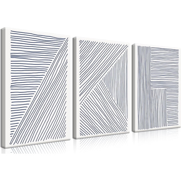 2D Flat, 3pcs, 2D Frameless Canvas Art, Set of 3 Living Room Decor ...