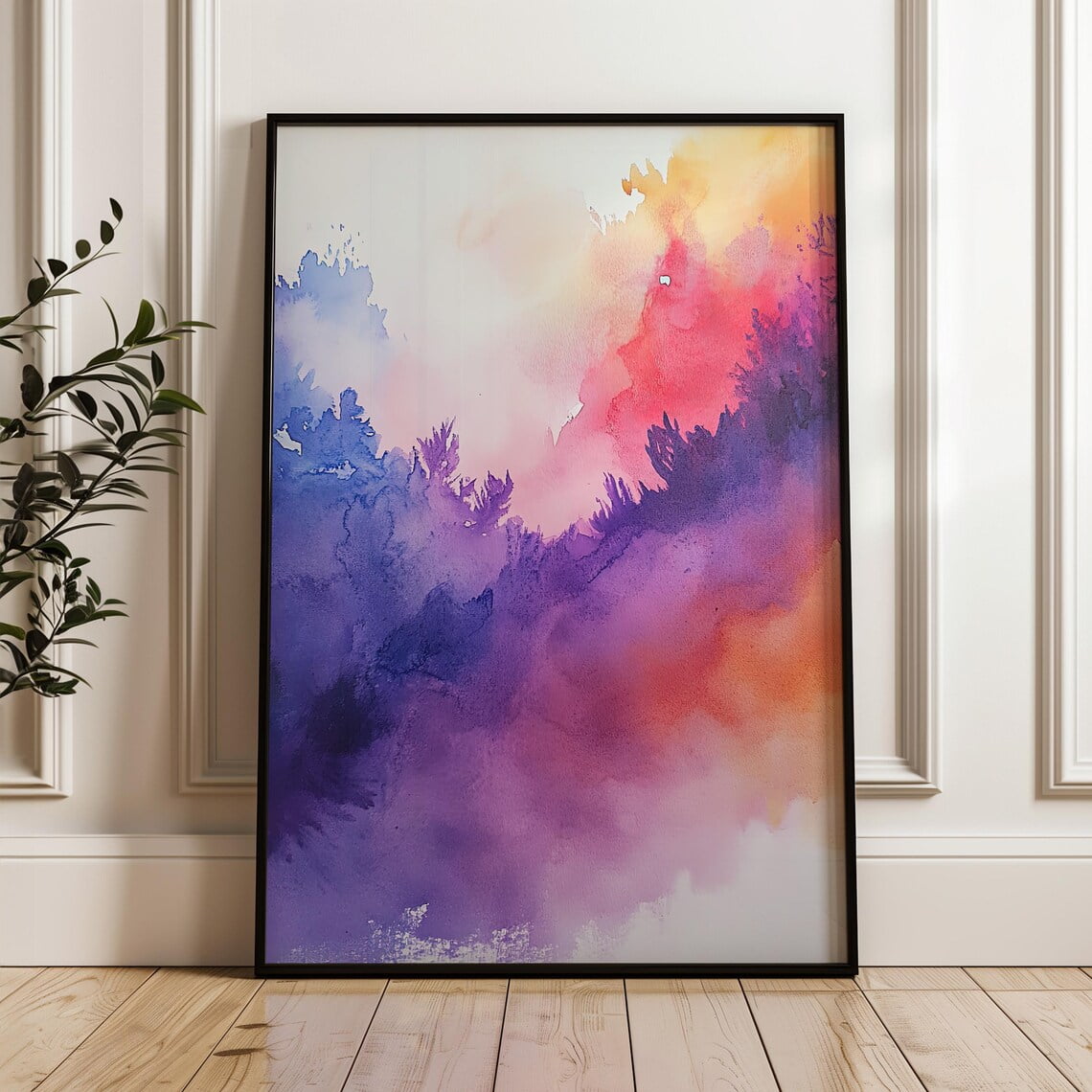 Abstract Wall Art Splash Landscape Poster Art Home Decor Vintage Gift ...