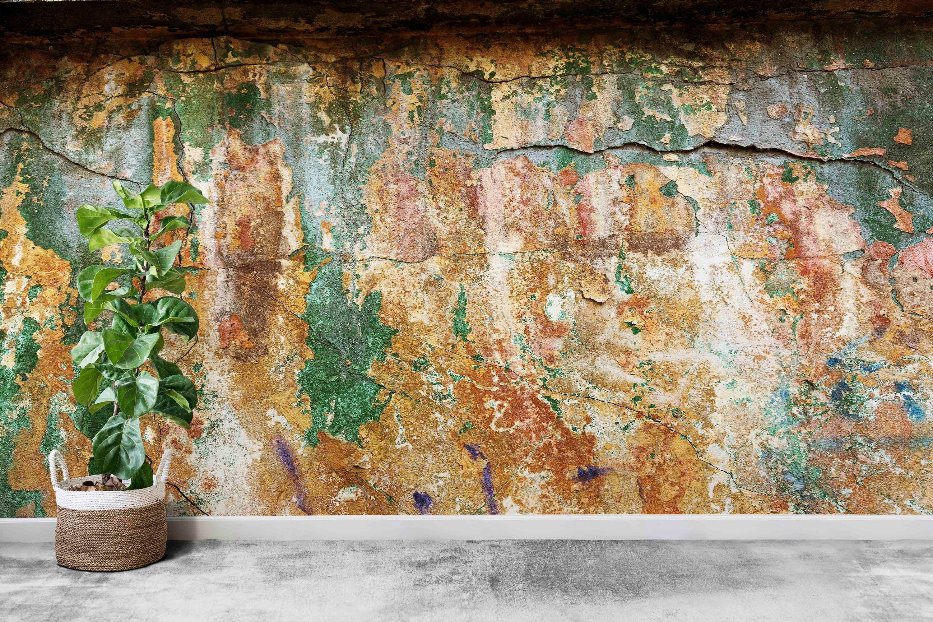 Abstract Wall Mural, Custom Wallpaper, Green Wall Mural, 3d Wallpaper ...