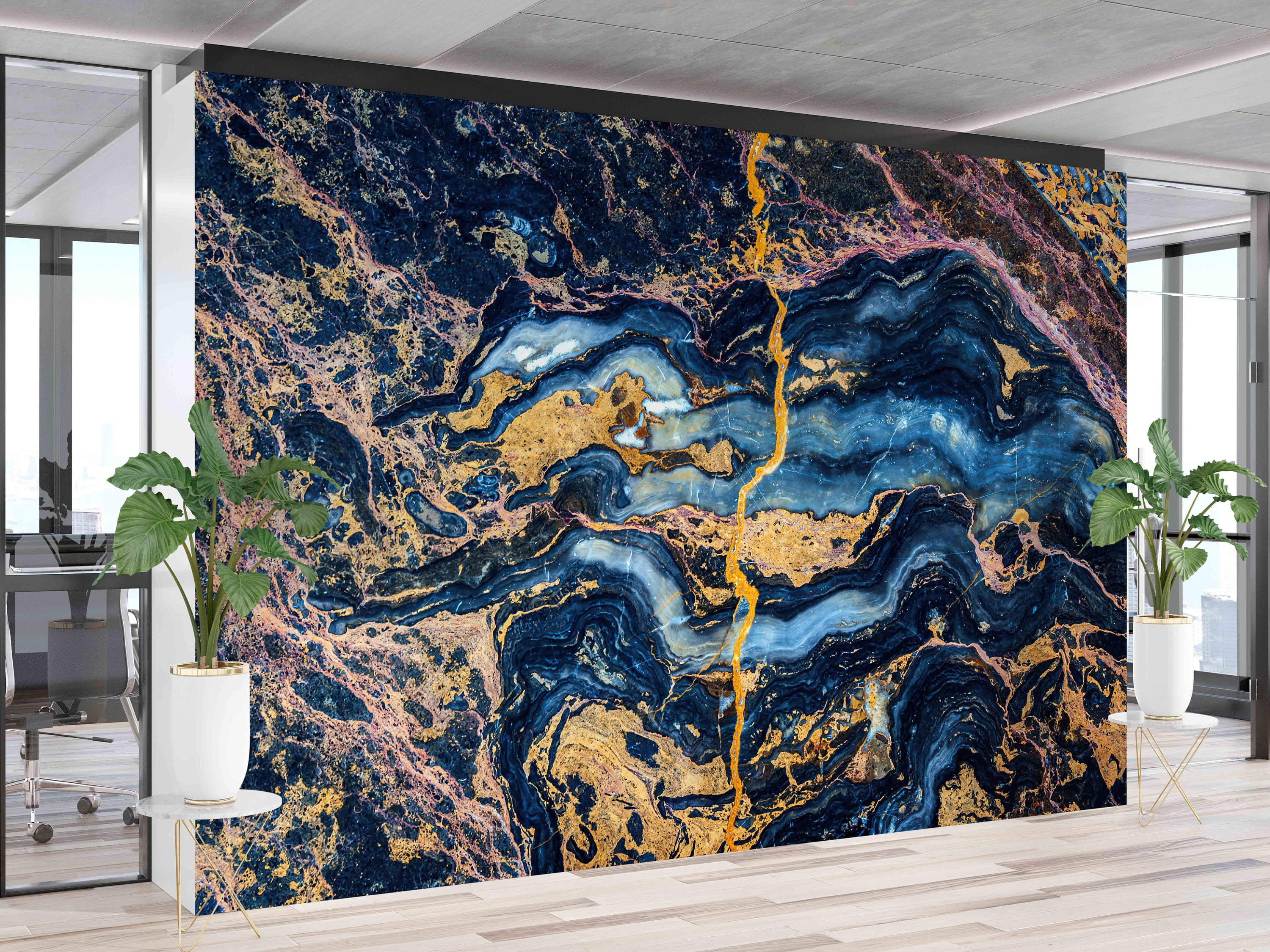 Abstract Wall Print, Bright Wallpaper, Colorful Marble Artwork, Custom ...