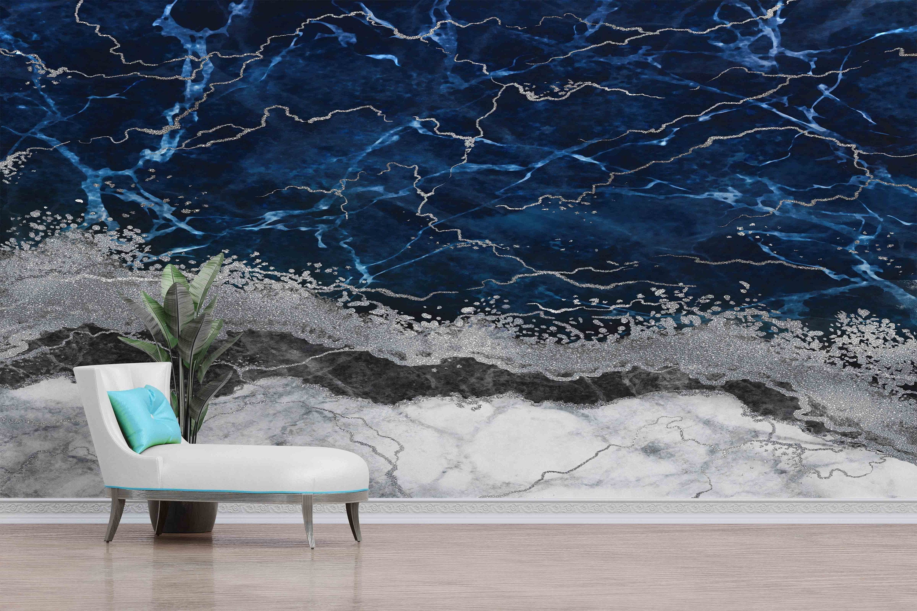 Abstract Wall Print, Paper Wall Art Contemporary Wallpaper, Modern ...