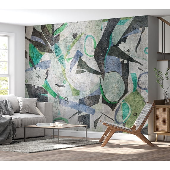 Abstract Wallpaper Wall Mural - Malachite Dream - Walmart.com