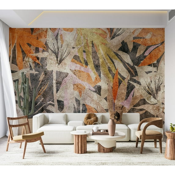 Abstract Wallpaper Wall Mural - Scattered Colors - Walmart.com