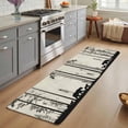 Abstract Washable Runner Rug 3X5 ft Animal Bear Family Forest Trees ...