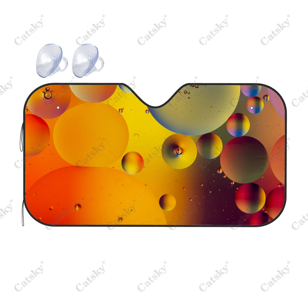 Abstract Water Bubbles Auto Windshield Sun Shade Car Front Window Visor ...
