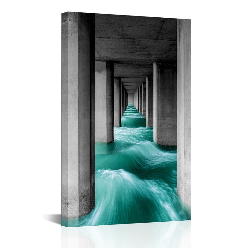 Abstract Water Flow Canvas Prints Framed Wall Art Decor Picture Modern ...
