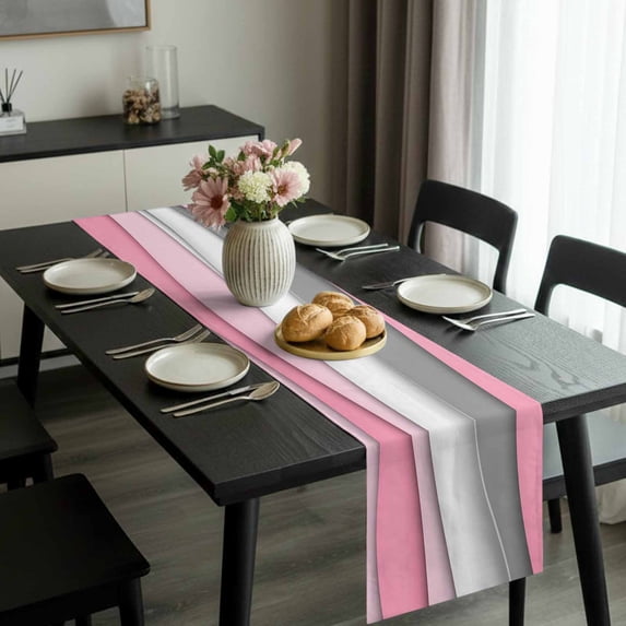 Abstract Water Ripple Ombre Art Table Runner 36 Inches Long,Kitchen ...