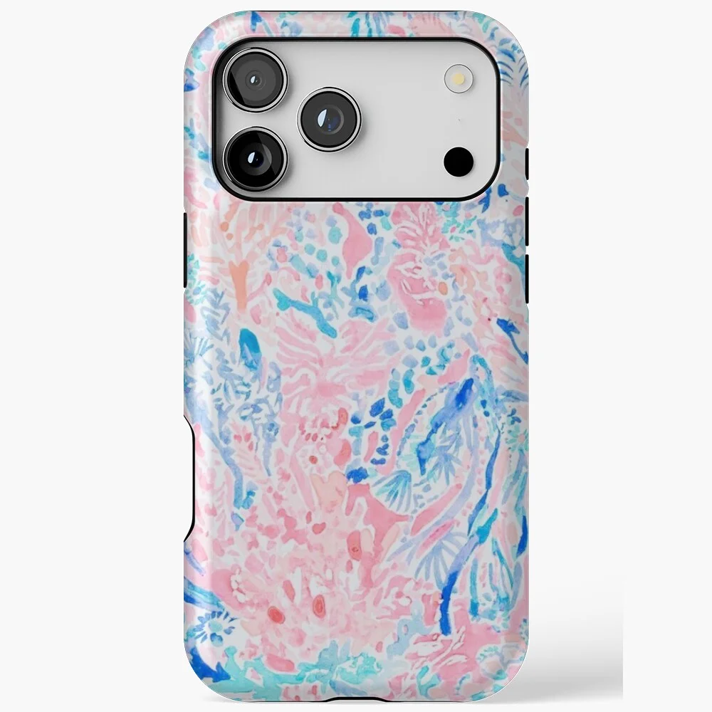 Abstract Water Texture Minimalist Casual Art Protective Case for iPhone ...