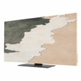 Abstract Watercolor Beach Waves TV Dust Cover 24 Inch, Retro Brown Sand ...