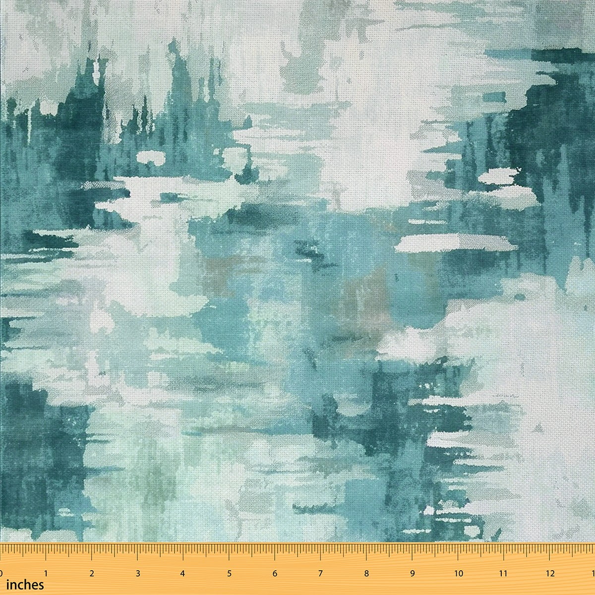 Abstract Watercolor Fabric by the Yard,Navy Blue Upholstery Fabric ...