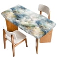 Abstract Watercolor Fitted Rectangle Tablecloth 32" x 72" Gradient Sky ...