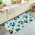 Abstract Watercolor Football Rectangle Area Rug 2x6ft,Living Room Rug ...