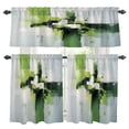 Abstract Watercolor Kitchen Curtains Valance and Tier Set Abstract ...