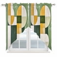 Abstract Watercolor Swag Curtain Valance for Window 2 Panels Modern ...