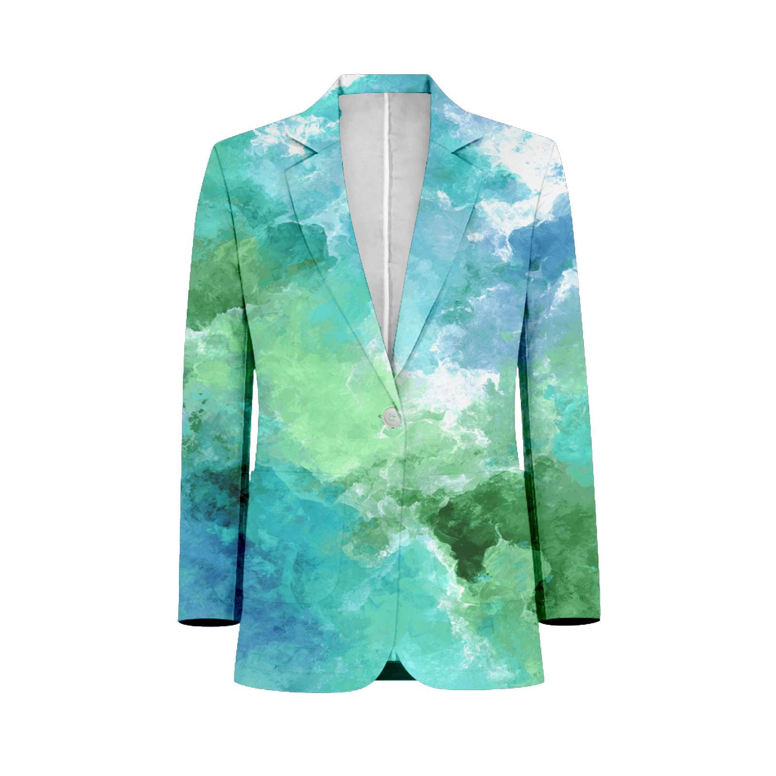 Abstract Watercolor Texture Customized Men's Suits full man Shawl ...