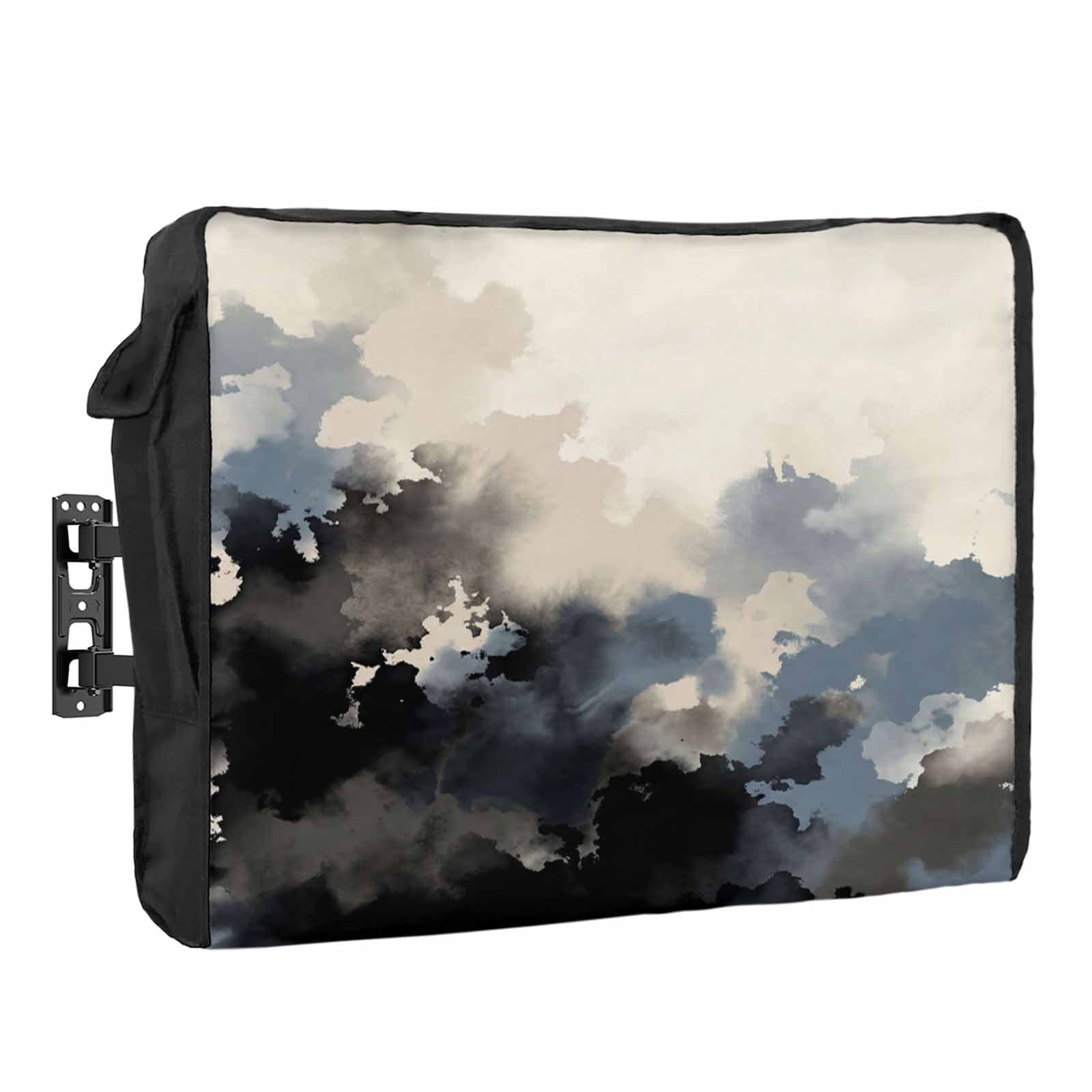 Abstract Waterproof Outdoor TV Cover, Oil Painting Industry Style Fog ...