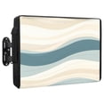 Abstract Wave Effect Outdoor TV Cover 60 to 65 Inch Watercolor Blue ...