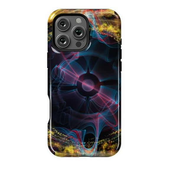 Abstract Wave Function Series Art iPhone Case 17 16 15 14 13 12 11 Pro ...