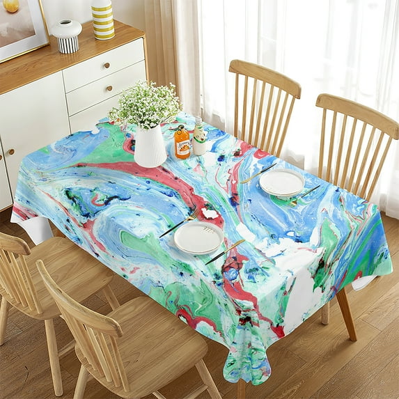 Abstract Wave Tablecloth Wavy Line Geometry Psychedelic Pattern ...