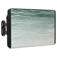 Abstract Wave Texture Outdoor TV Cover 48 to 50 Inch Green Gradient ...