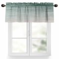 Abstract Wave Texture Valances for Windows, 42 x 18in, Green Gradient ...