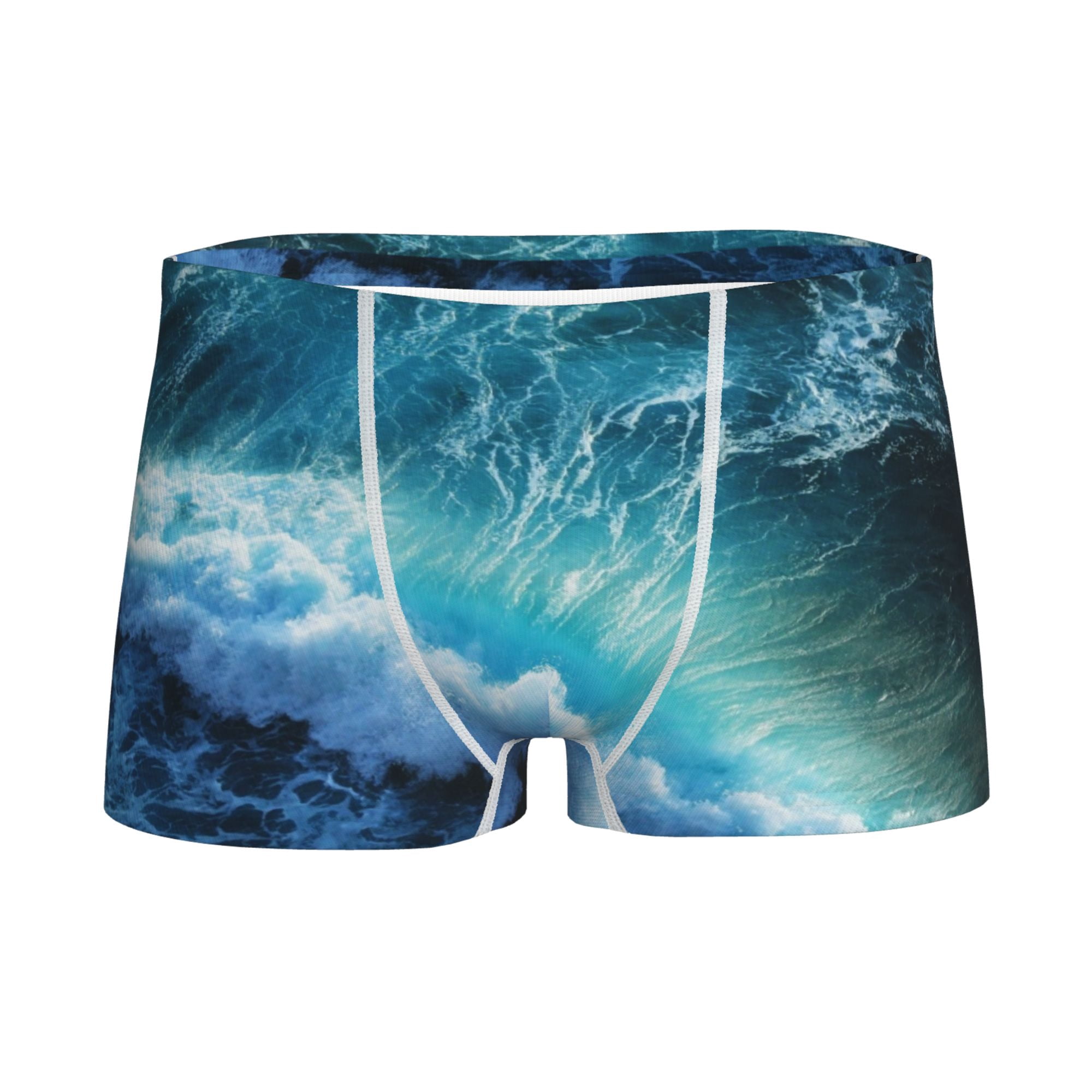 Abstract Wave Wallpaper Boys'100% Cotton Boxer Brief Soft Moisture ...
