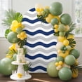 Abstract Waves Arch Backdrop Cover, 4FT, Navy Blue Grey Water Ripple ...